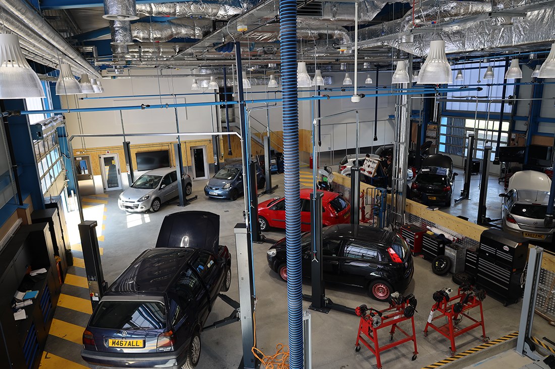 College ‘driving’ students’ futures with opening of Automotive Centre