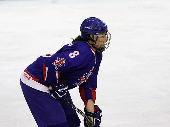 Student Sarah is a star on the ice