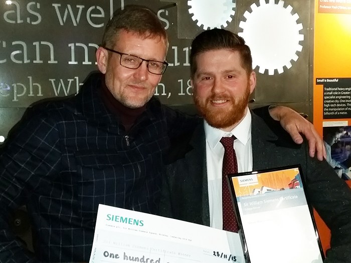 Engineering student wins Sir William Siemens Award 2015