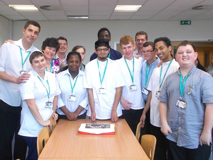 Students celebrate work at hospital