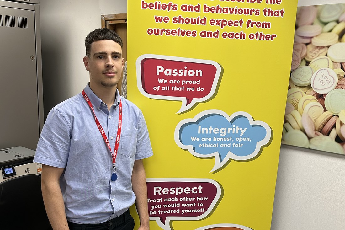 Joseph tastes ‘sweet’ success with work experience placement