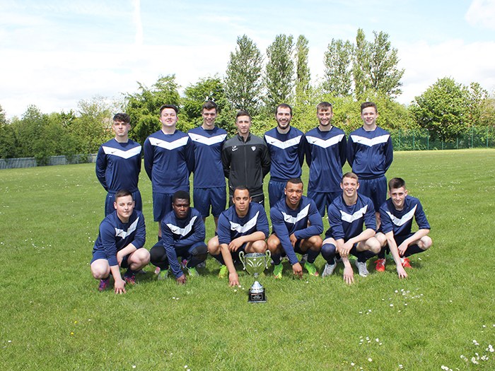 Victory for Football Team and their Manager